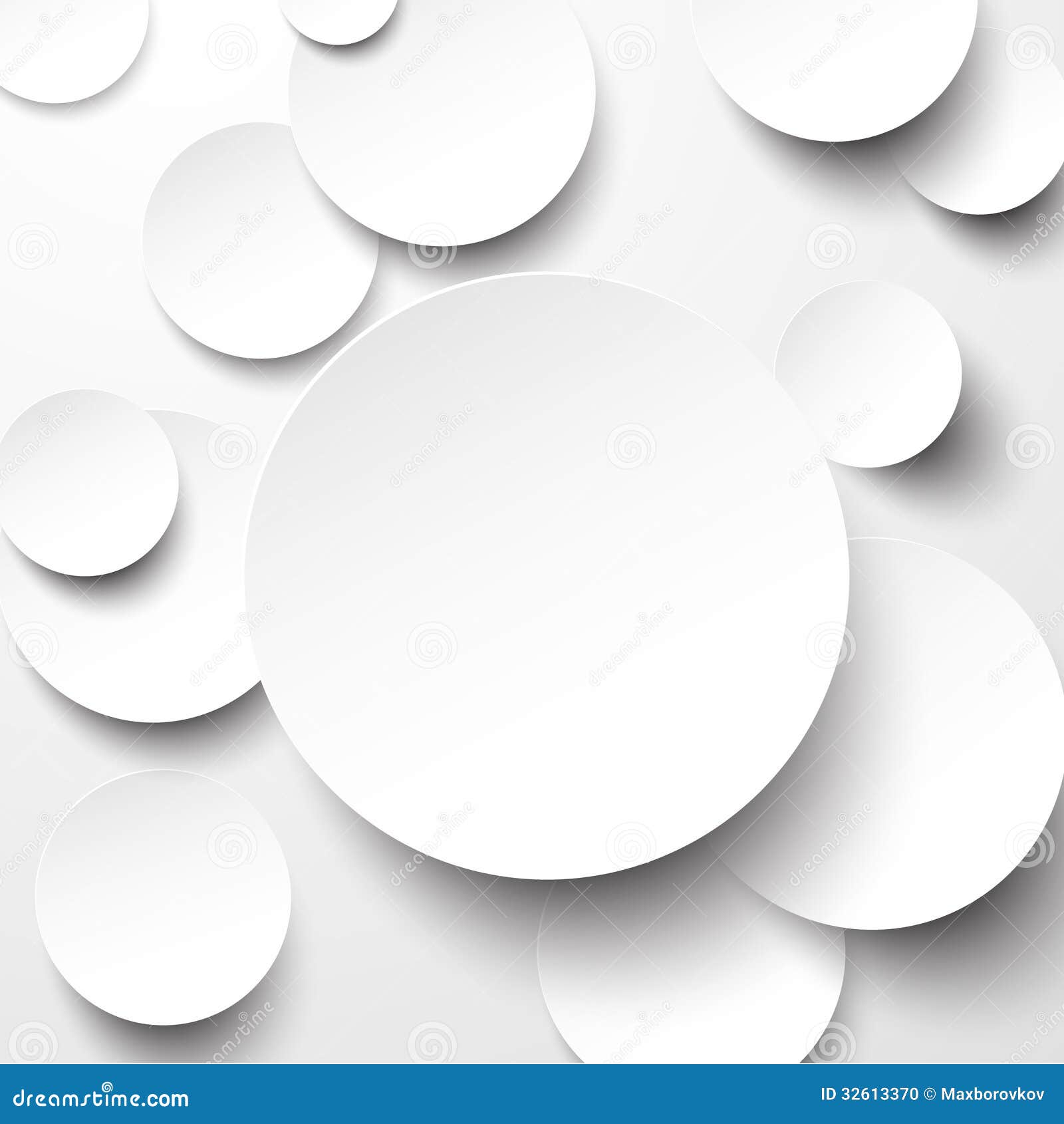 Paper white circles. stock vector. Illustration of notes - 32613370