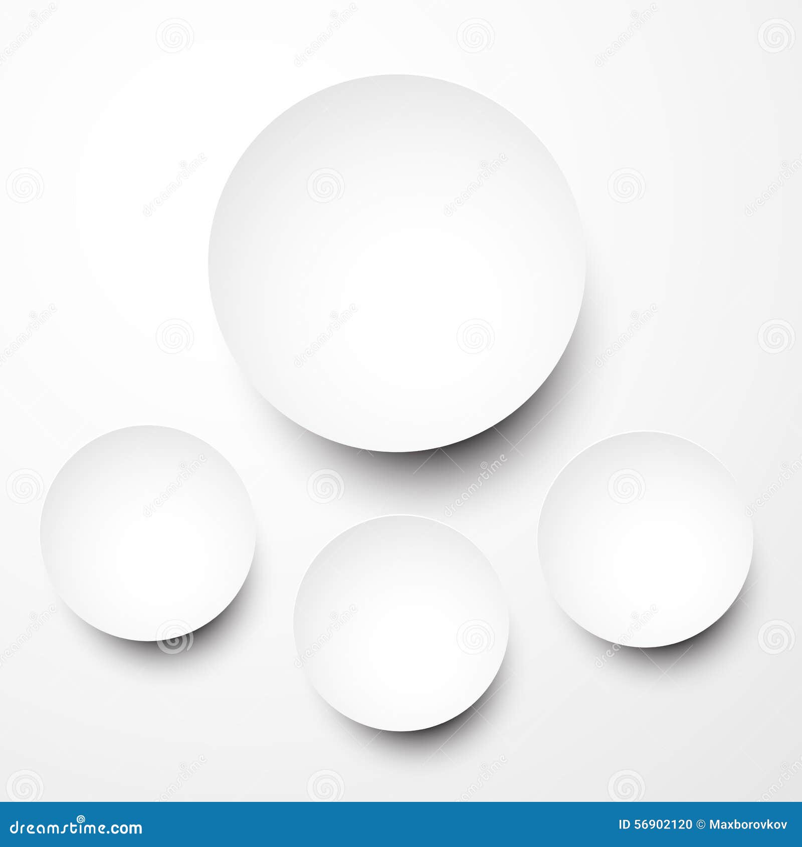 Paper white circles stock vector. Illustration of page - 56902120