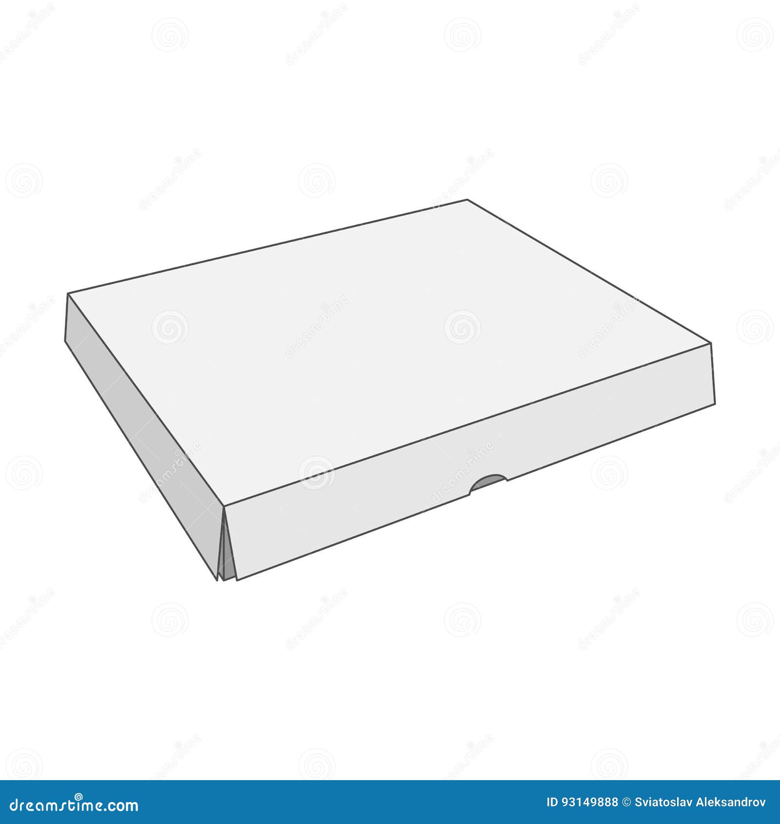 Paper White Vector Box Template Stock Vector - Illustration of empty ...