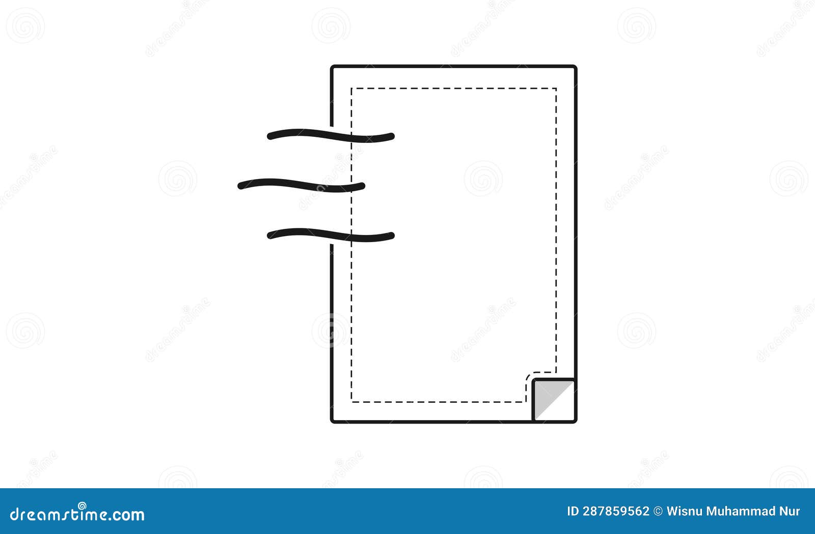 Paper with Wind Symbol Design Vector Stock Illustration - Illustration ...