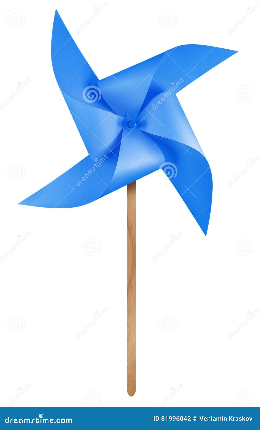 Paper Windmill Pinwheel - Blue Stock Photo - Image of weather, energy ...