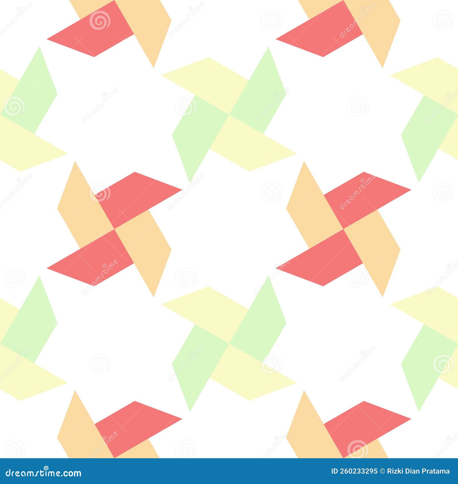 Paper Windmill Seamless Pattern on White Background Stock Vector ...
