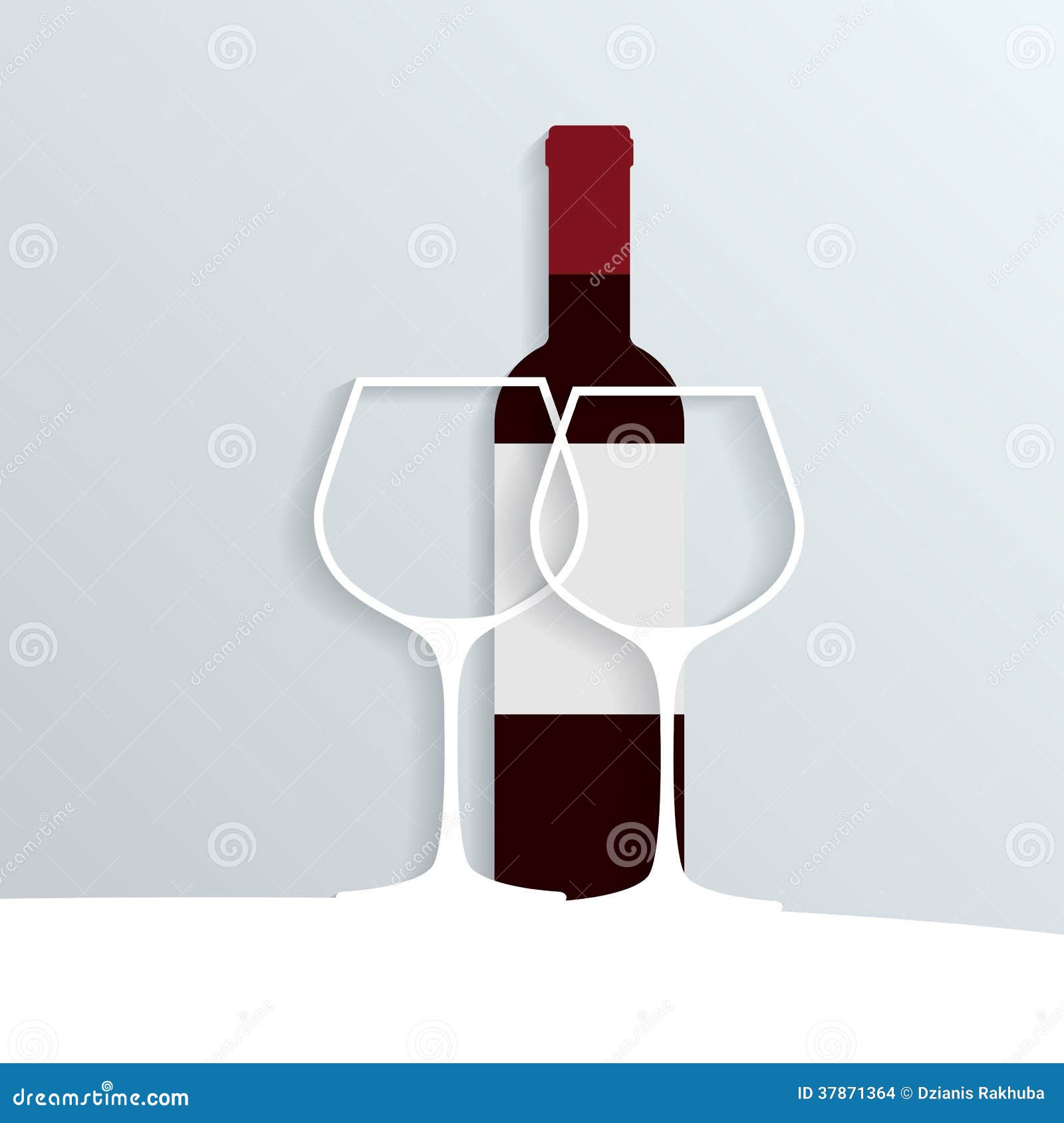 Paper wine stock vector. Illustration of icon, poster - 37871364