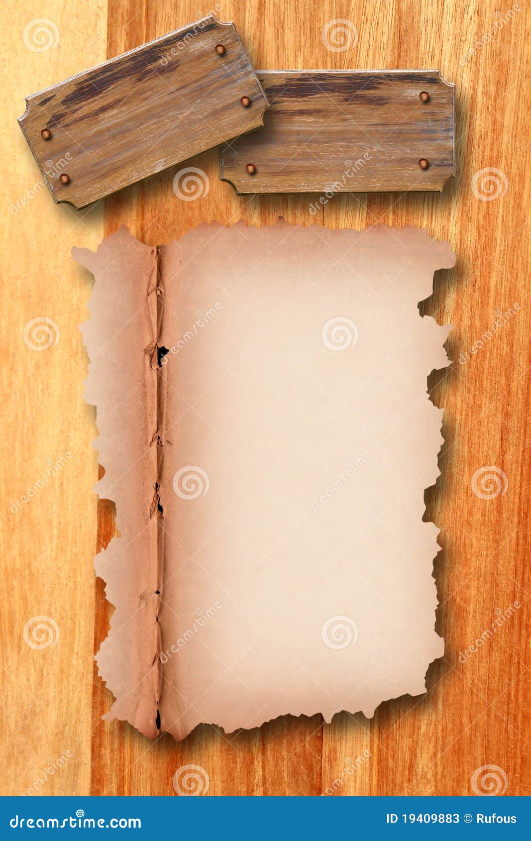 Paper on the Wood Background Stock Image - Image of background, rustic ...