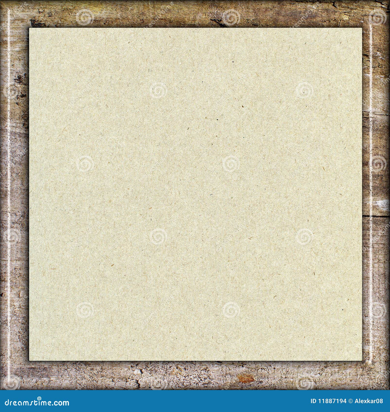 Paper in wooden frame stock photo. Image of annual, history - 11887194