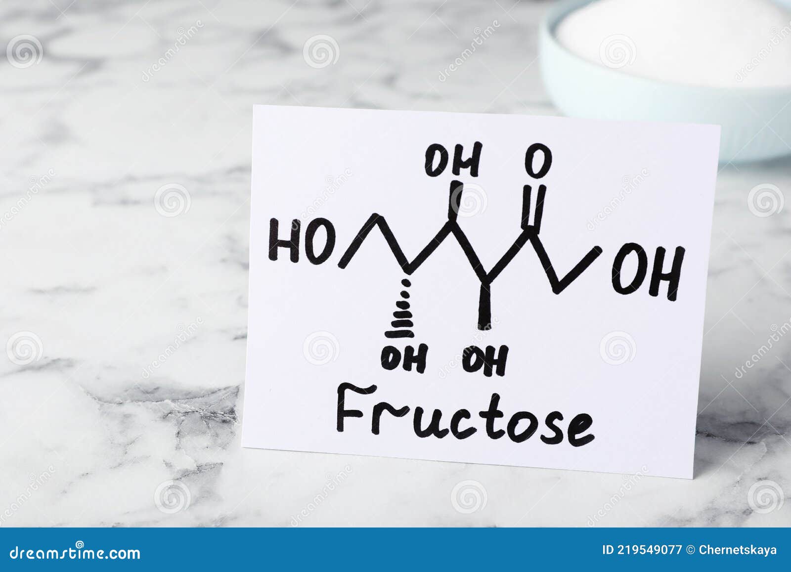 Fructose Molecule, Molecular Structure, Beta-d-fructofuranose, Ball And ...
