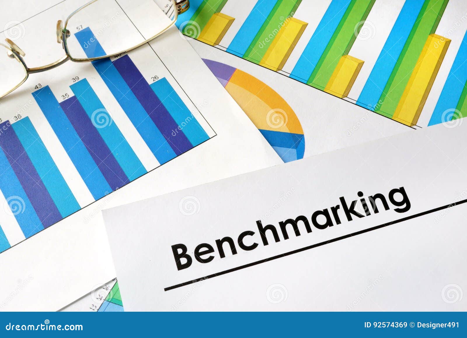 Paper with Words Benchmarking. Stock Image - Image of finance ...