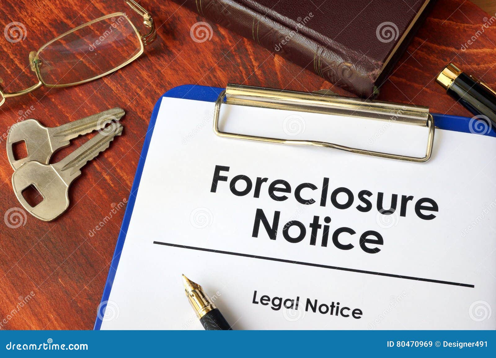 Paper with Words Foreclosure Notice Stock Image - Image of home, homes ...