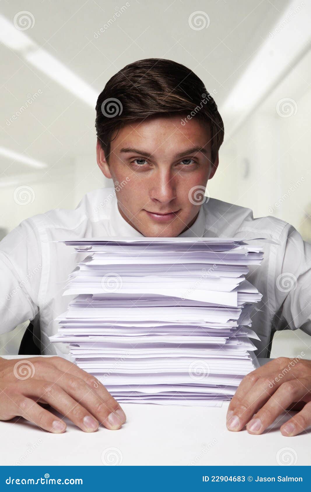 Paper work stock image. Image of files, desk, career - 22904683