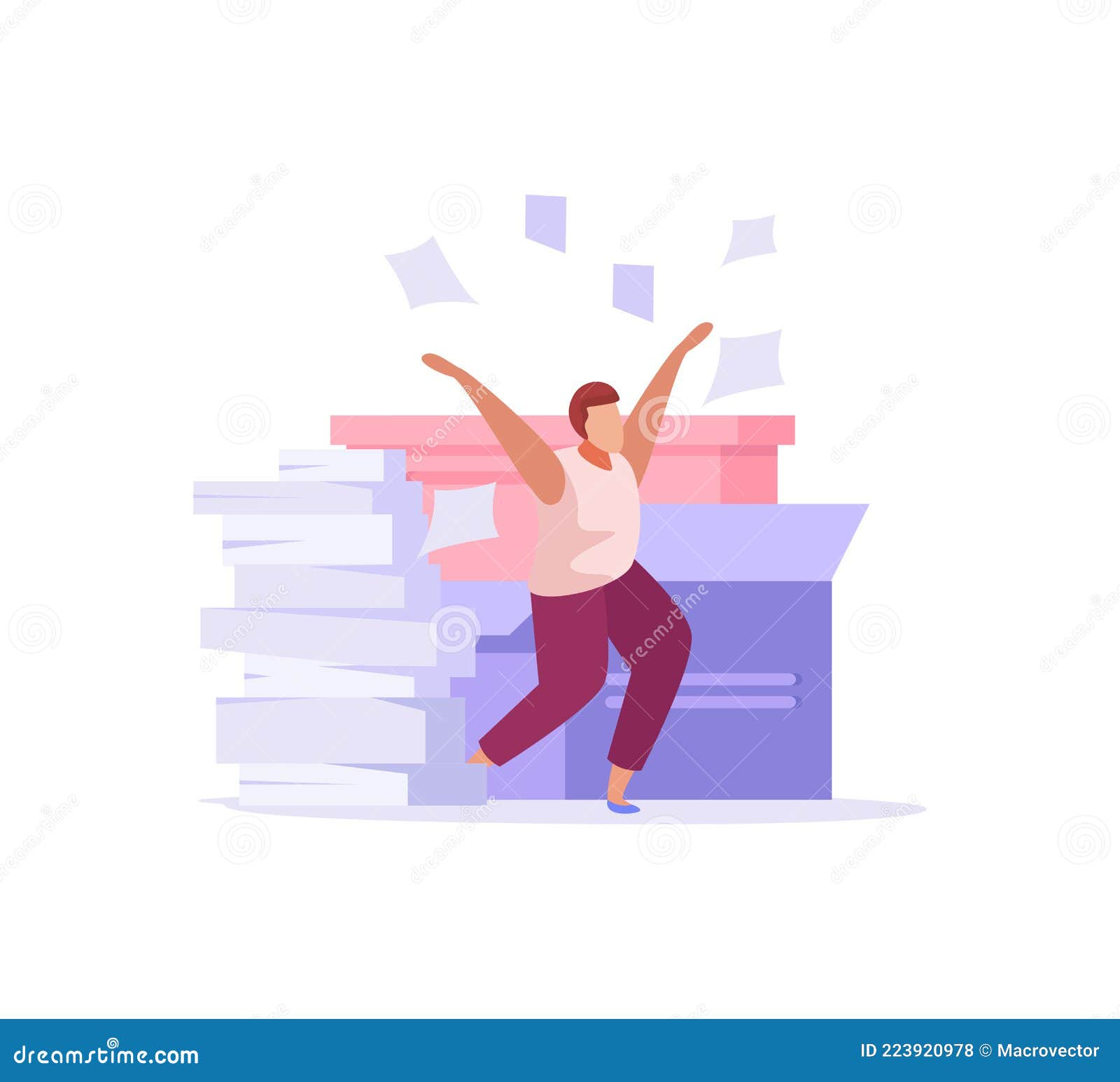 Paper Work Icon stock vector. Illustration of sleep - 223920978