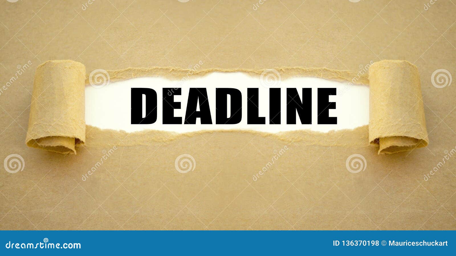 Paper Work with Word Deadline Stock Photo - Image of business, schedule ...