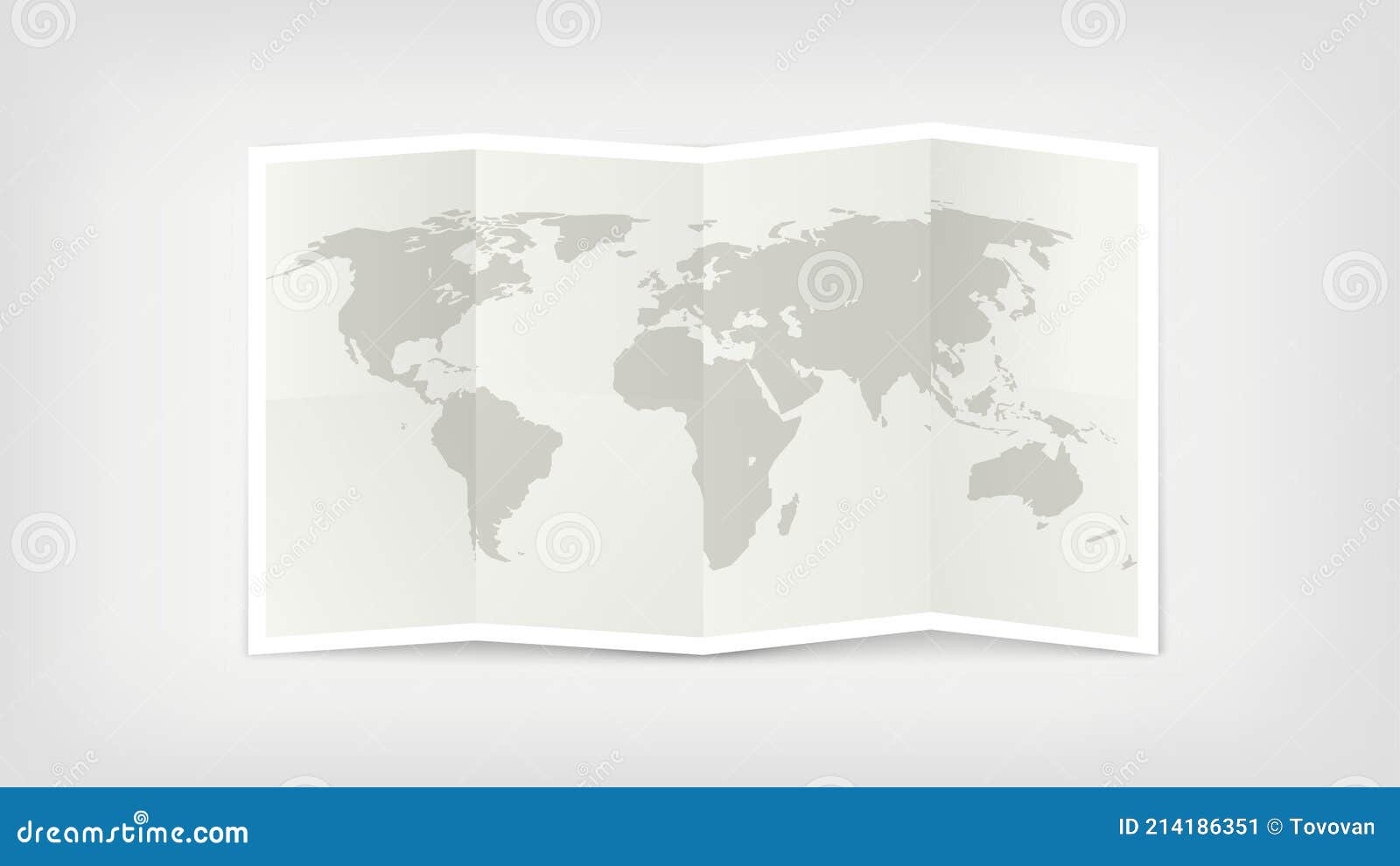 Paper World Map. Folded Map Stock Vector - Illustration of discovery ... Paper World Map. Folded Map Stock Vector - Illustration of discovery ...