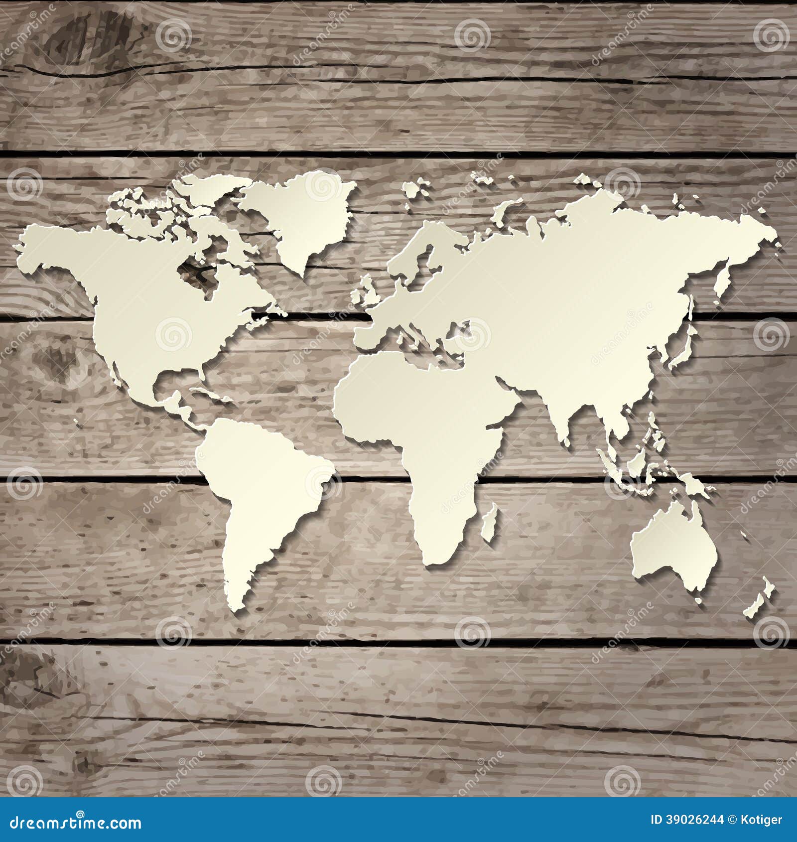 Old Paper With World Map And Navigation Symbols, Travel Background ...