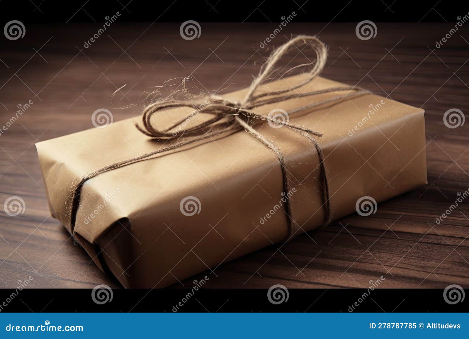 Paper-wrapped Present, Ready To Be Given As a Gift Stock Illustration ...