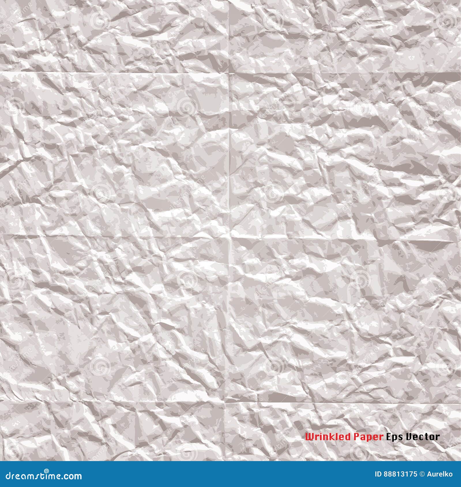 Paper wrinkle stock vector. Illustration of crumple, garbage - 88813175