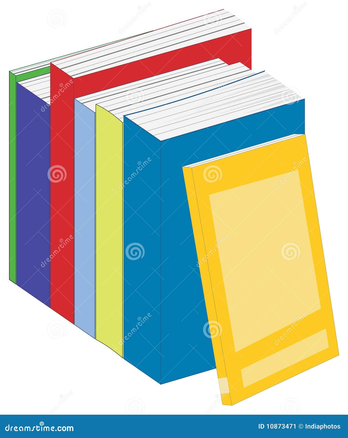 Paperback Books stock vector. Illustration of information - 10873471