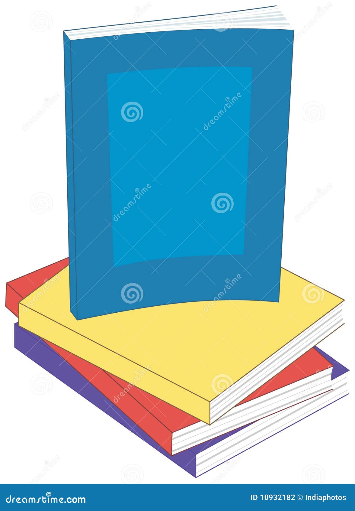 Paperback Books stock vector. Illustration of data, paperback - 10932182