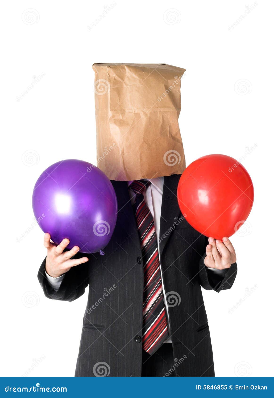 Paperbag man stock image. Image of blank, businessman - 5846855