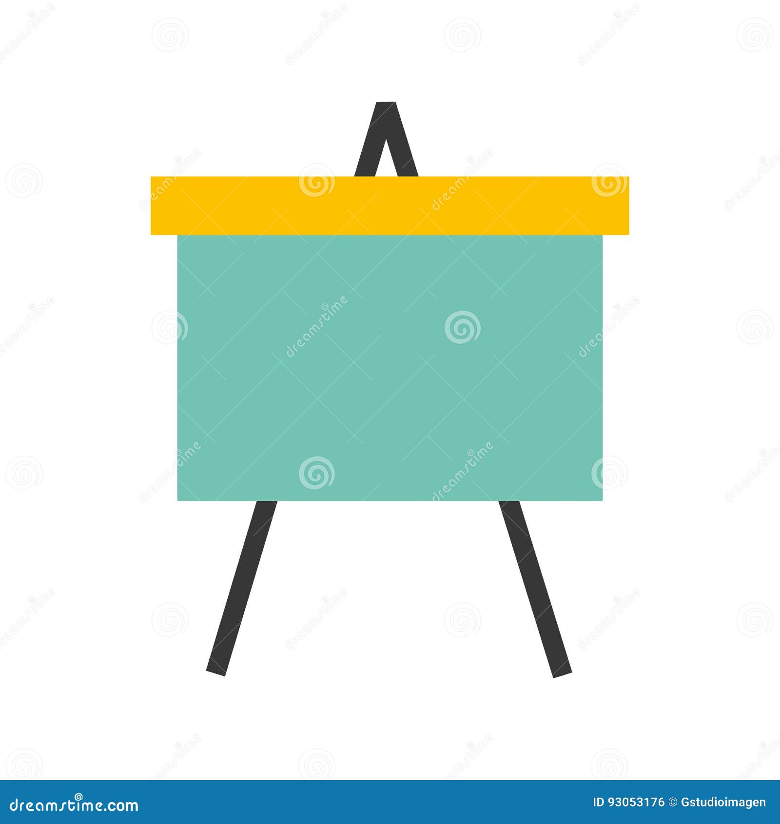 Paperboard Flipchart Isolated Icon Stock Vector - Illustration of chart ...