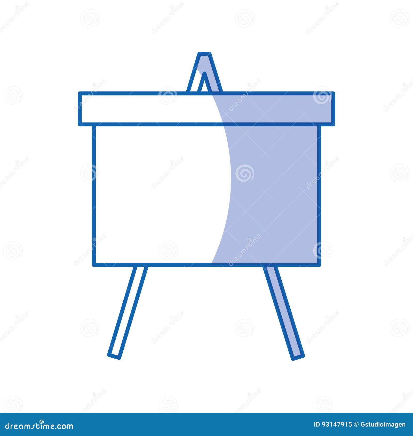 Paperboard Flipchart Isolated Icon Stock Vector - Illustration of ...