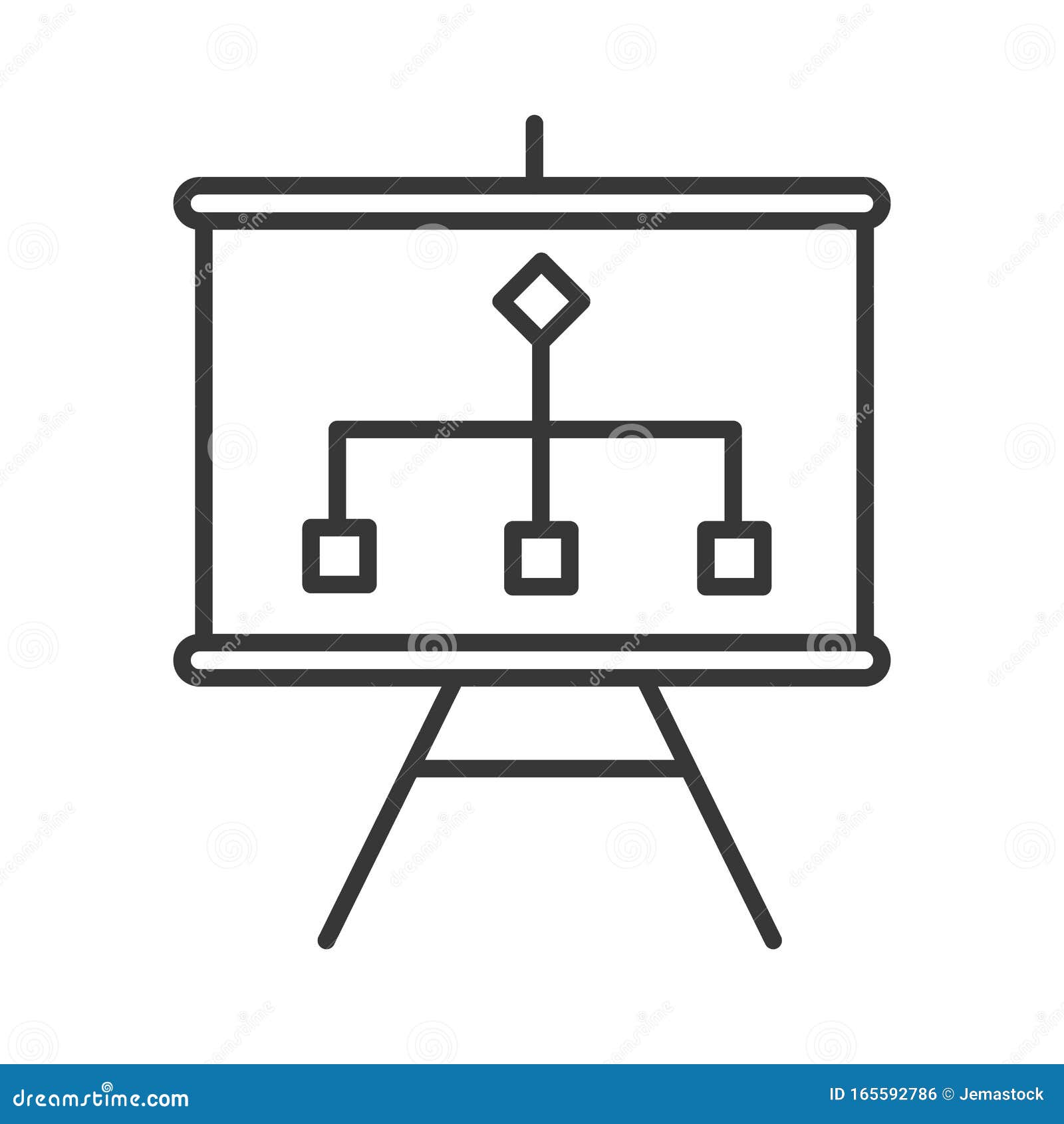 Paperboard Training with Infographic Icon Stock Vector - Illustration ...