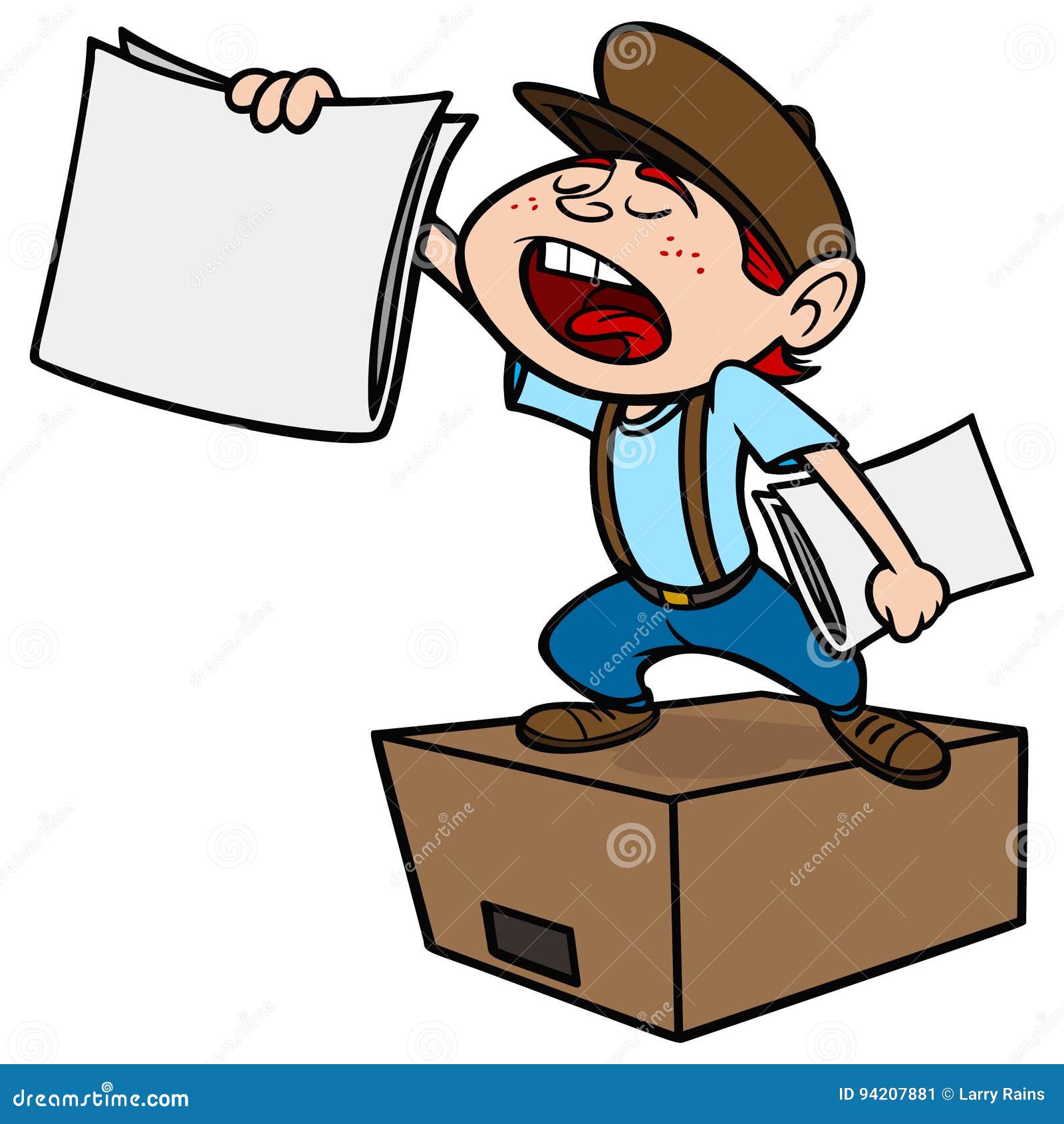 Paperboy stock vector. Illustration of great, gulf, paperboy - 94207881