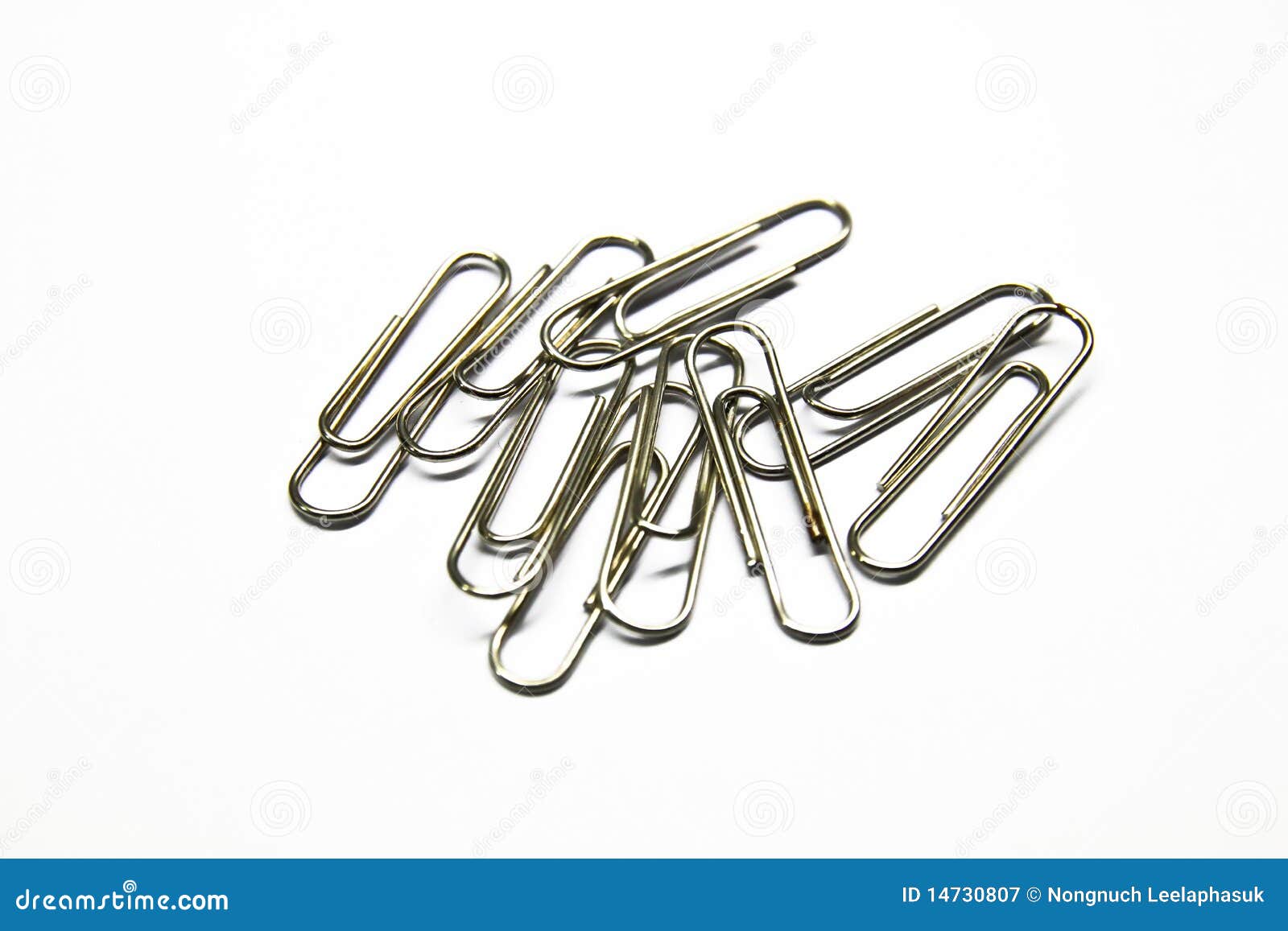 Paperclip stock image. Image of school, blank, accessories - 14730807