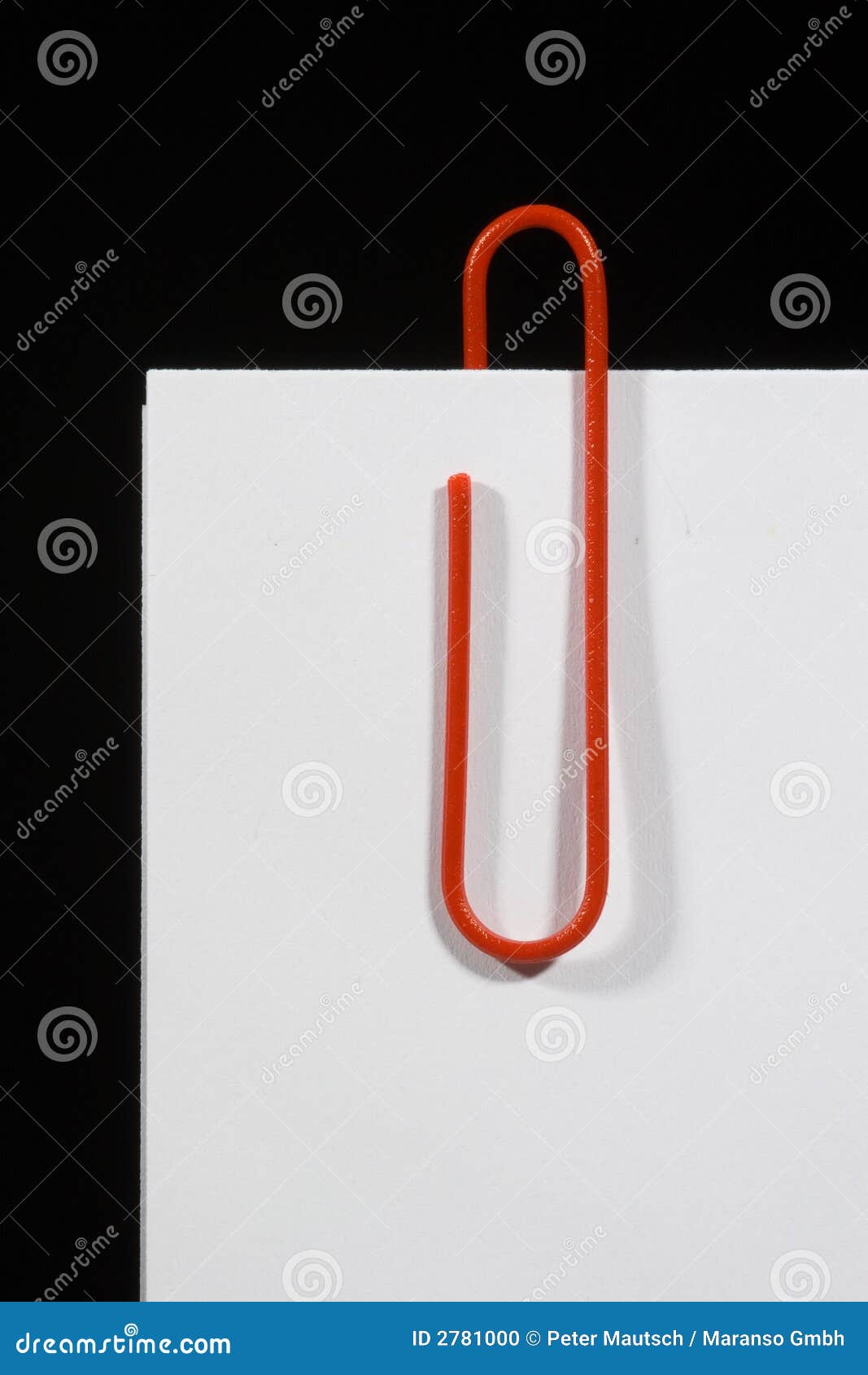 Paperclip stock photo. Image of sheet, filing, abstract - 2781000