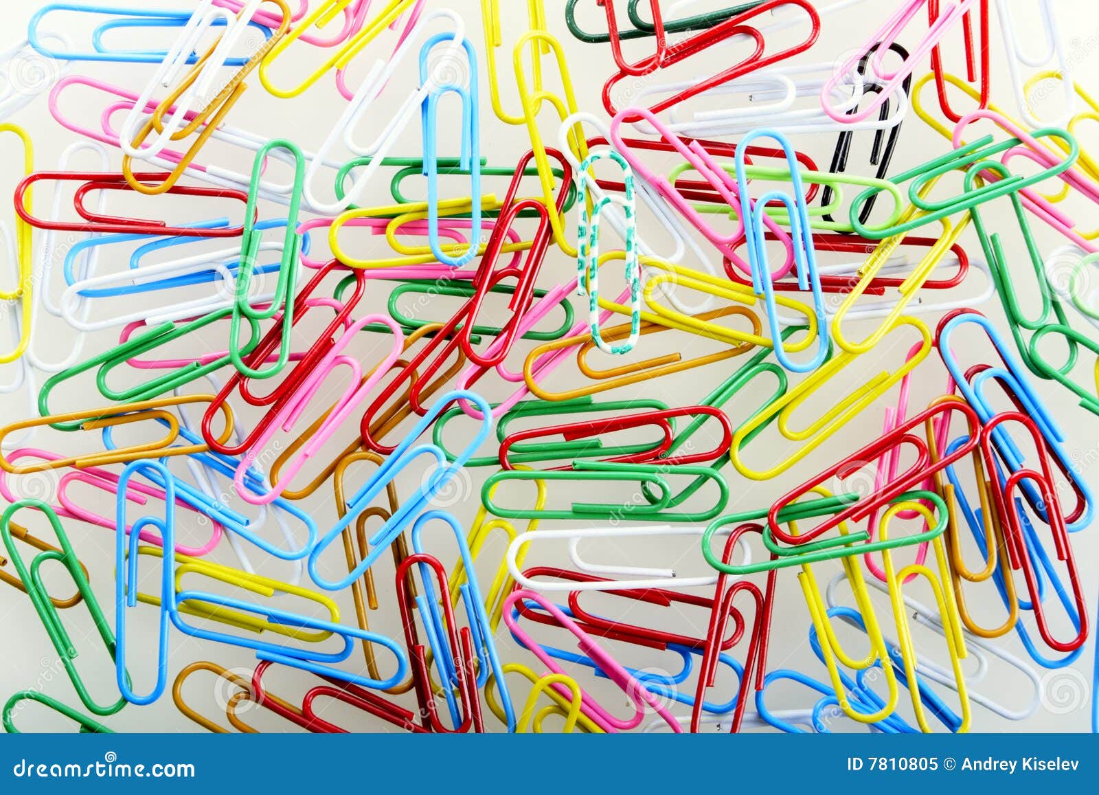 Paperclip stock image. Image of orange, blue, document - 7810805