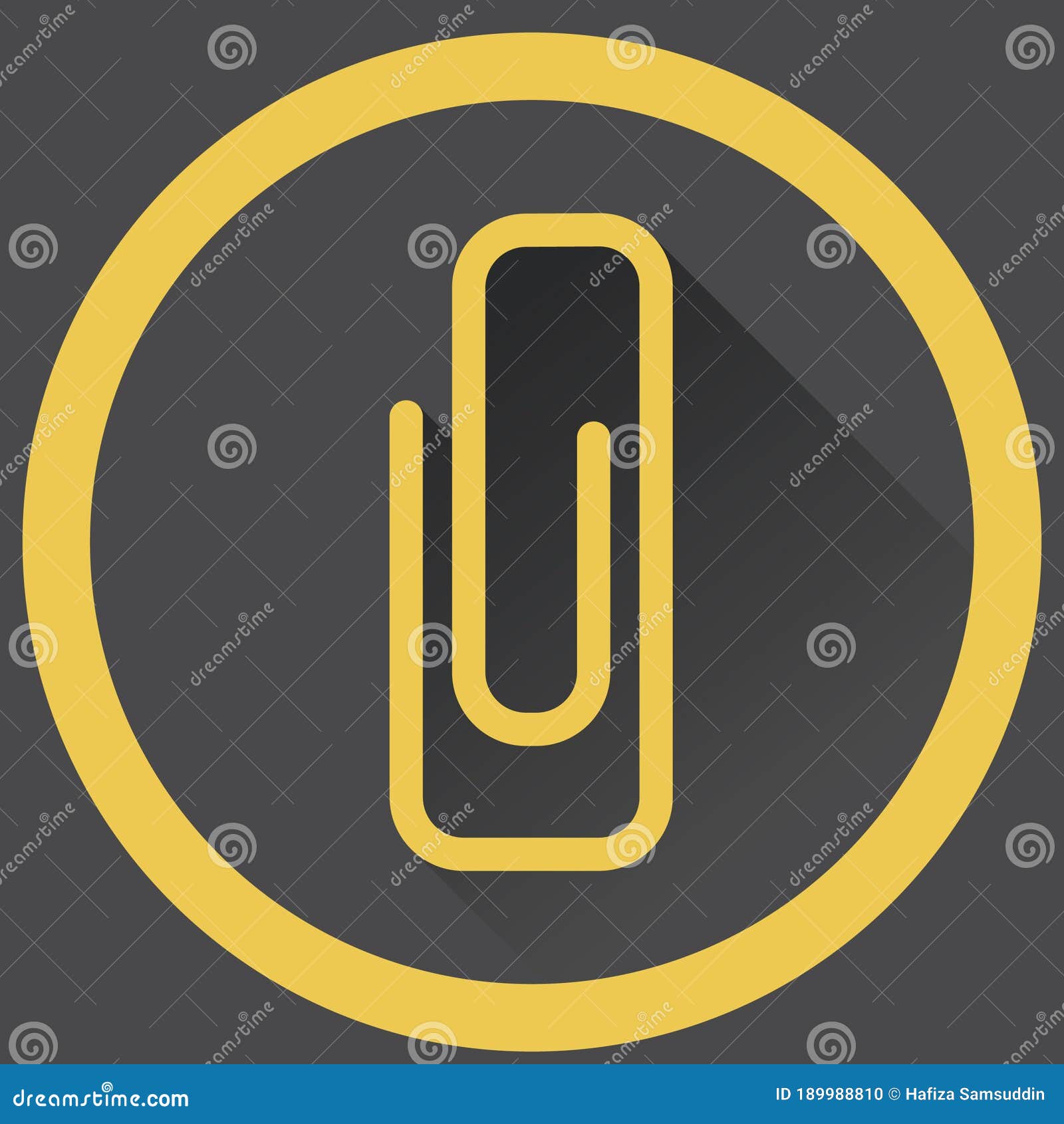 Paperclip Button. Vector Illustration Decorative Design Stock Vector ...