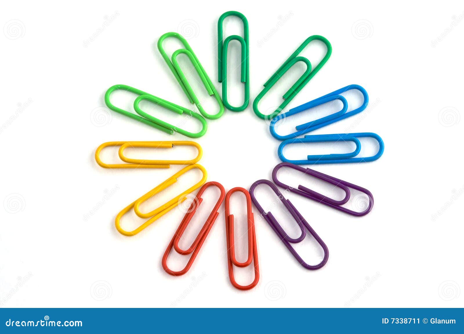 Paperclip circle stock image. Image of paper, note, office - 7338711