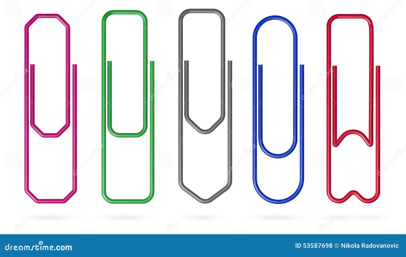 Paperclip stock illustration. Illustration of office - 53587698