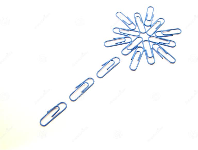 Paperclip Magic Wand stock photo. Image of white, paperclips - 4846394