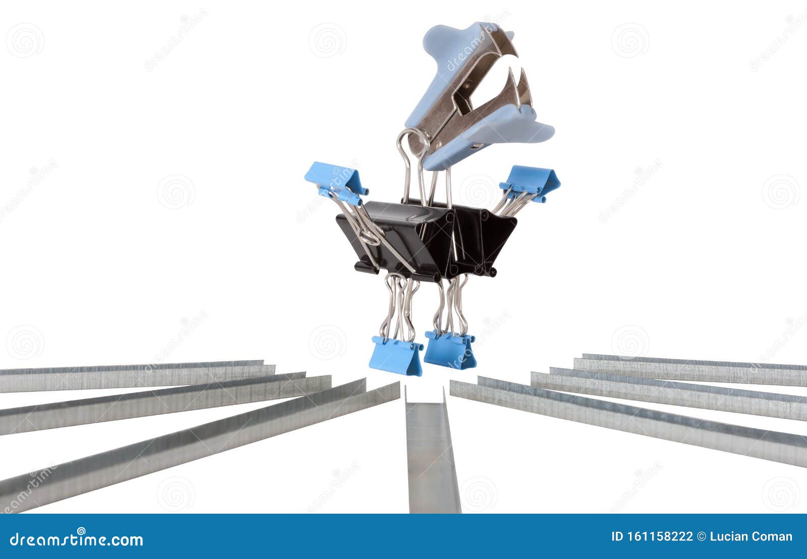 The paperclip monster stock photo. Image of consolation - 161158222