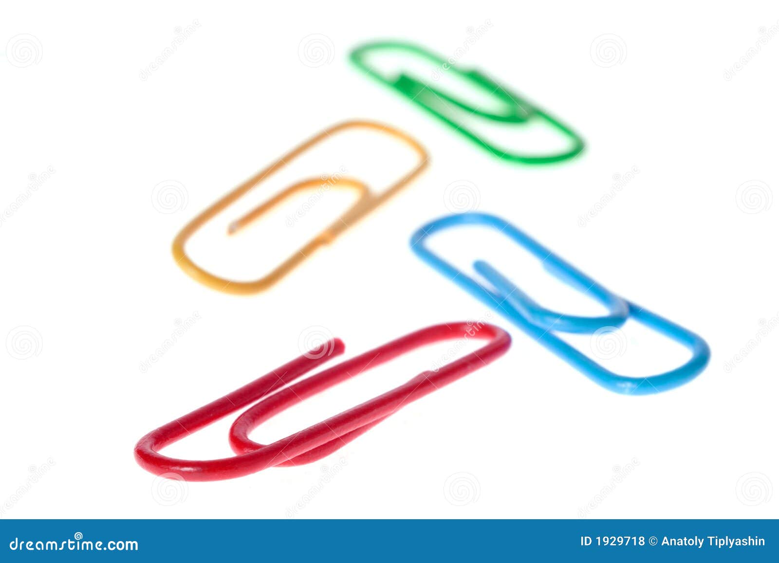 Paperclip multi colors stock photo. Image of motley, bright - 1929718