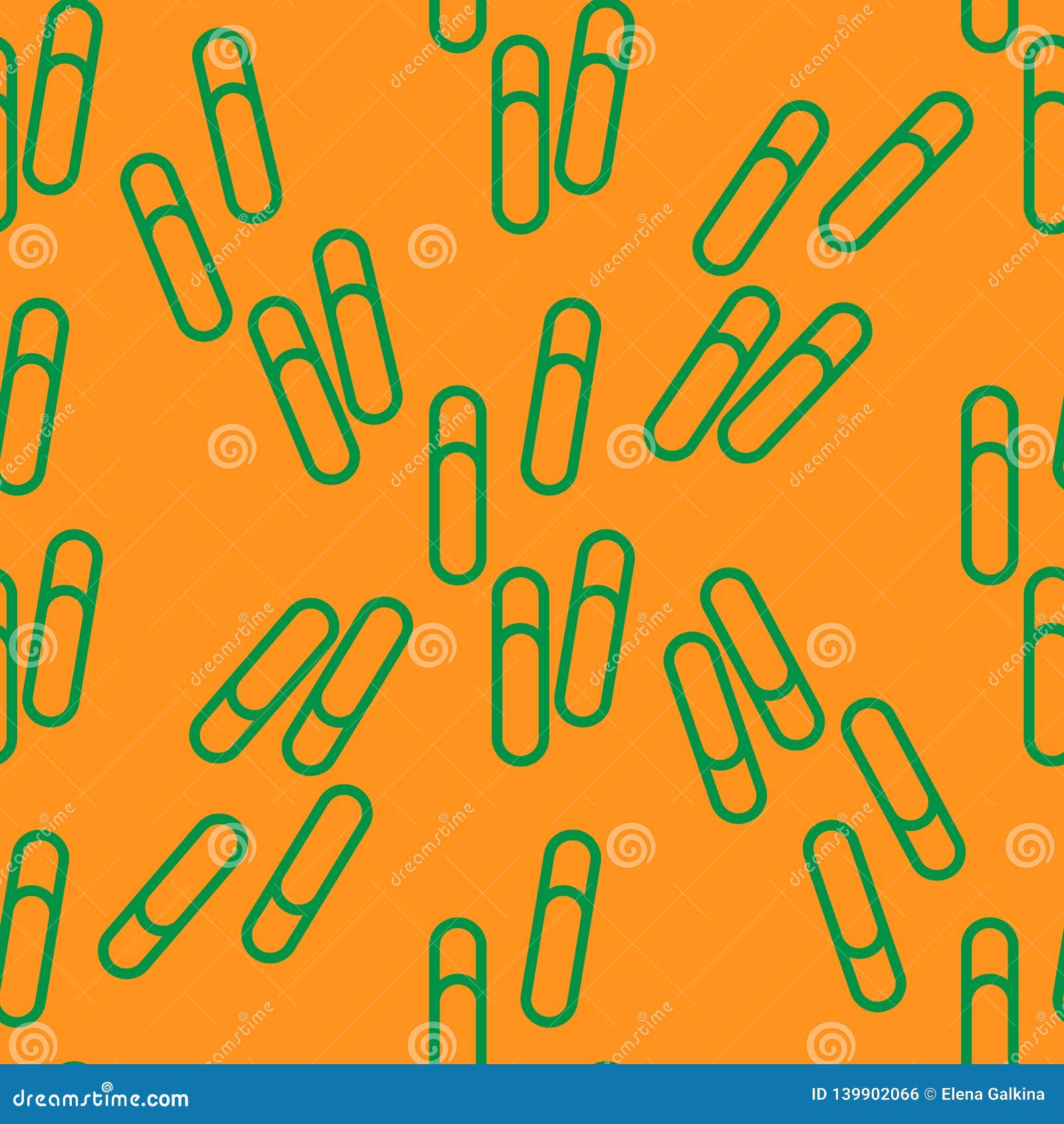 Paperclip seamless pattern stock illustration. Illustration of graphic ...