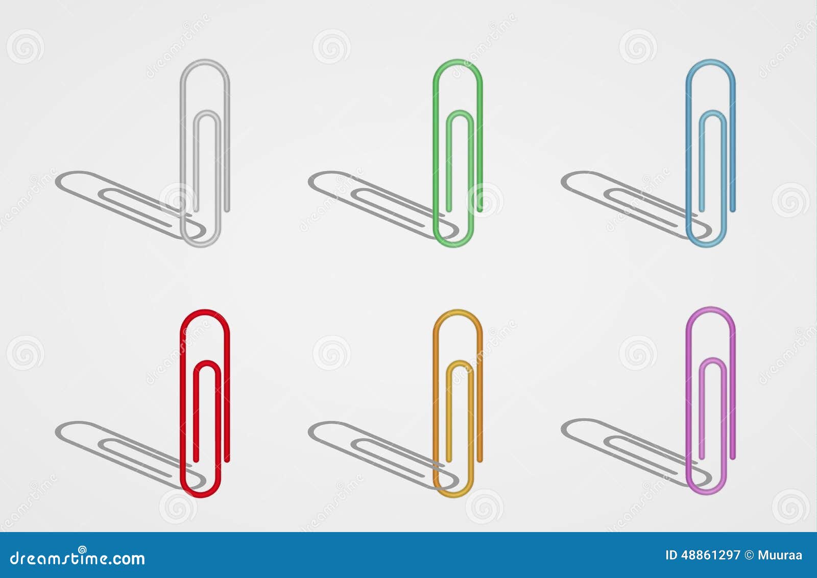 Paperclip Cartoon Vector | CartoonDealer.com #48861297