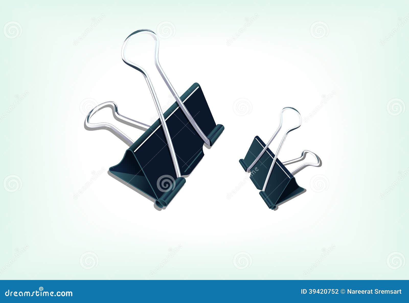 Paperclip stock vector. Illustration of clips, paper - 39420752