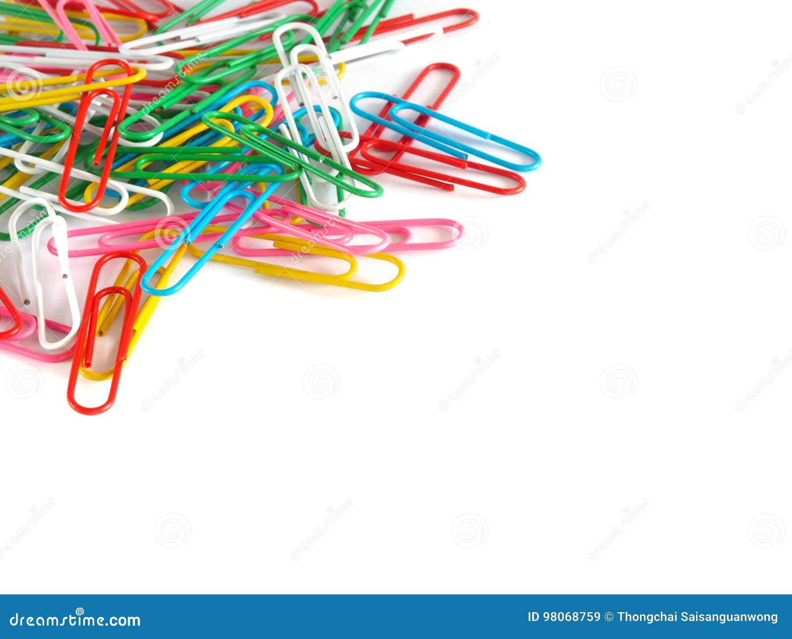 PaperClip stock image. Image of green, color, paperclip - 98068759