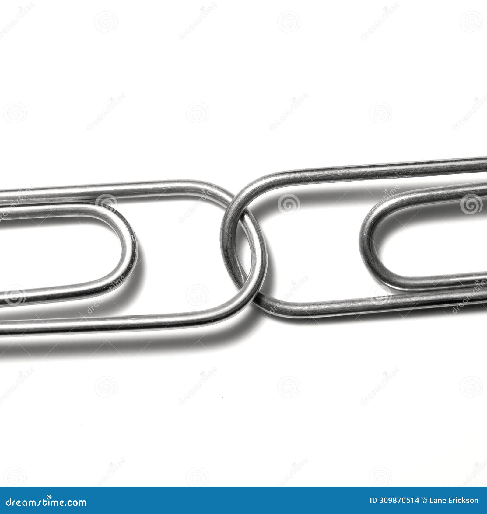 Paperclips Clipped Together Representing Teamwork and Togetherness ...