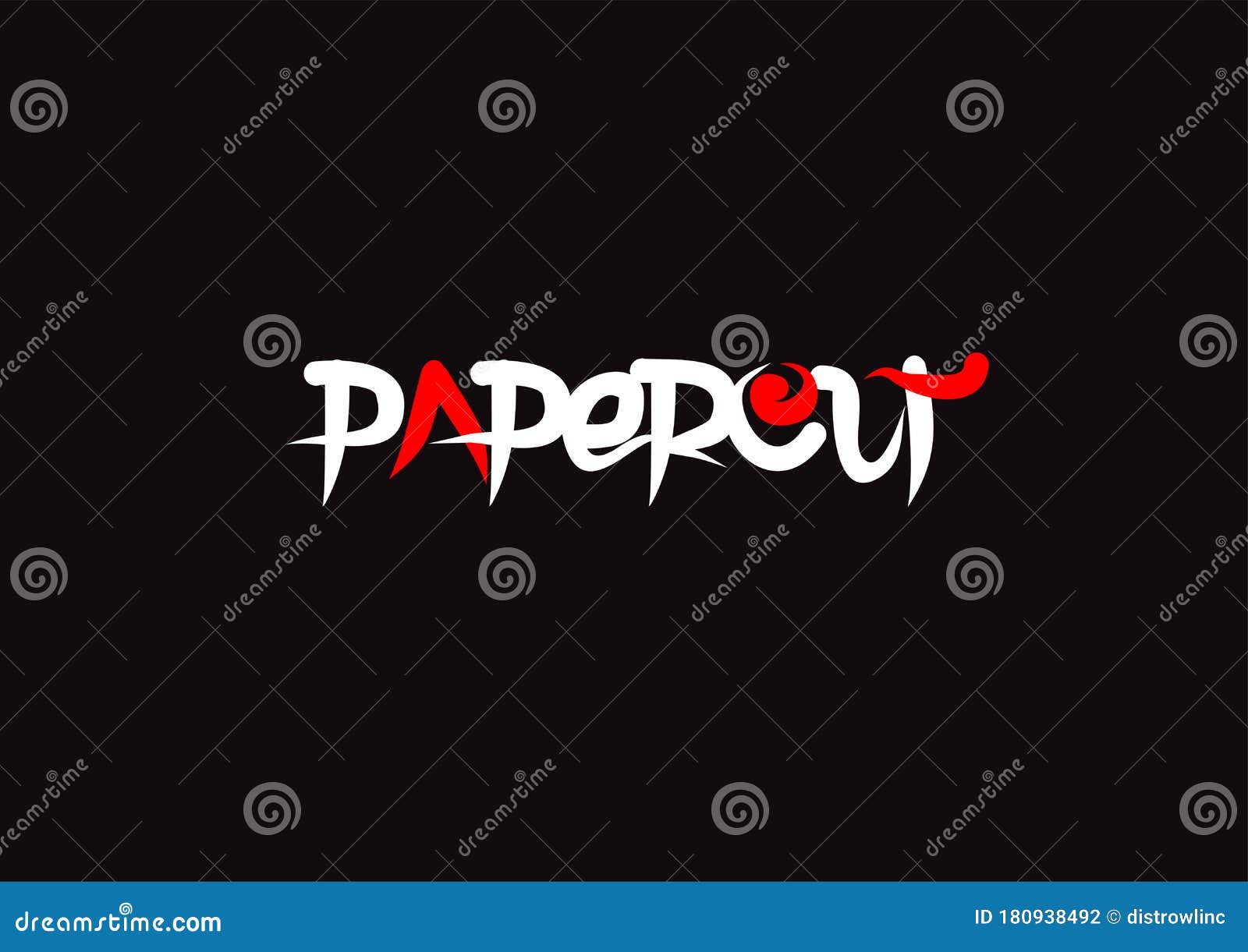 Papercut Lettering Text Style Vector Illustration Stock Vector ...