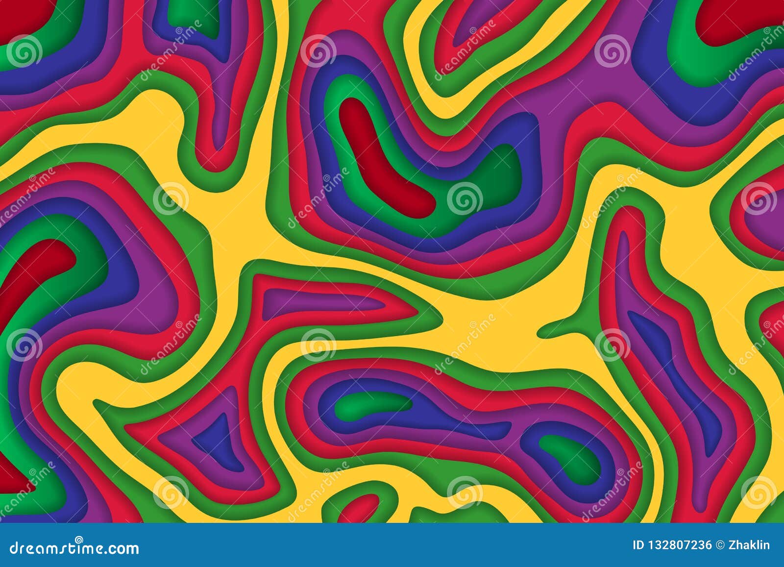 Papercut Multi Layers 3D Color Texture Vector Background ...