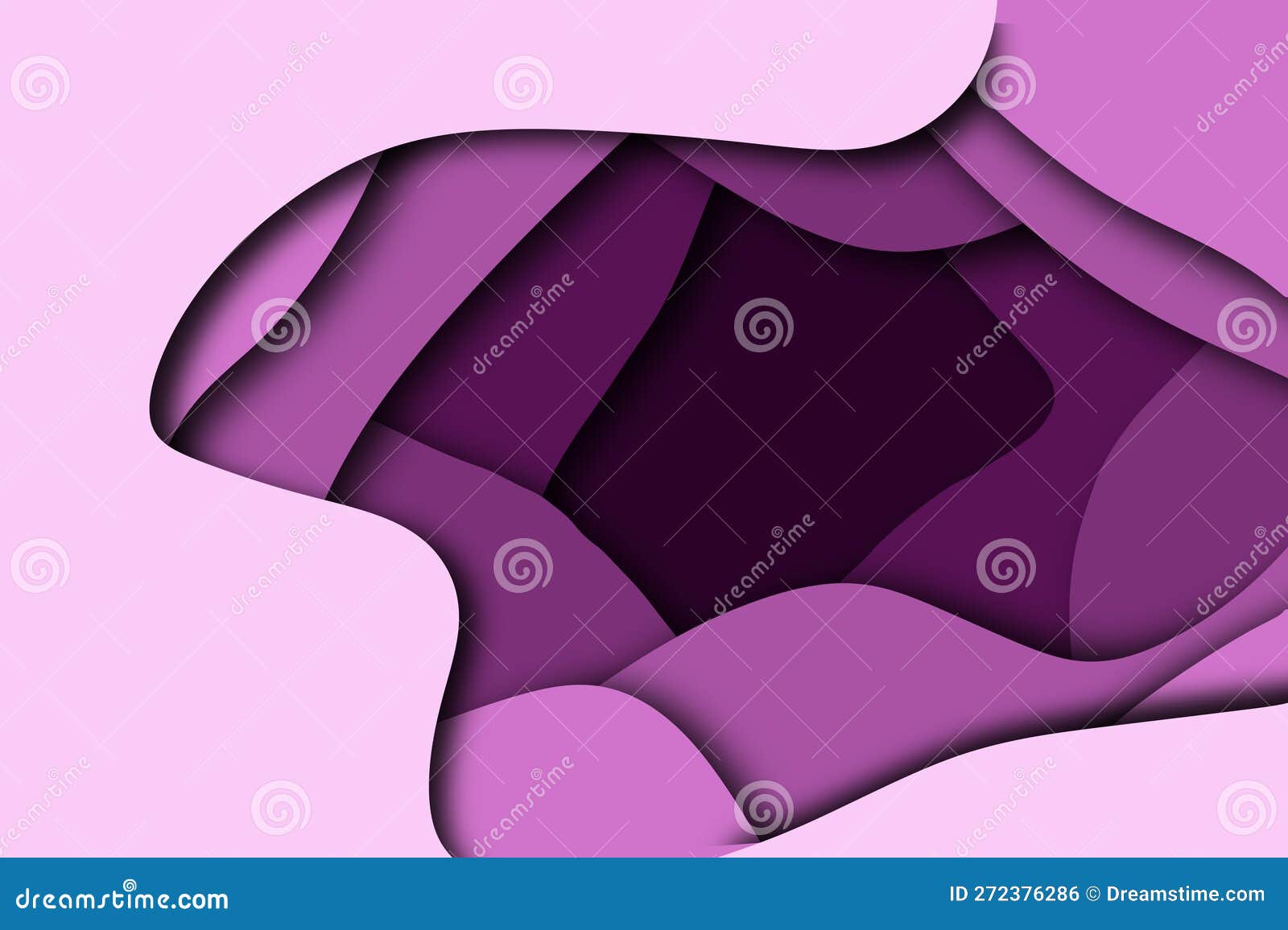 Papercut Out Wave Background Stock Illustration - Illustration of ...