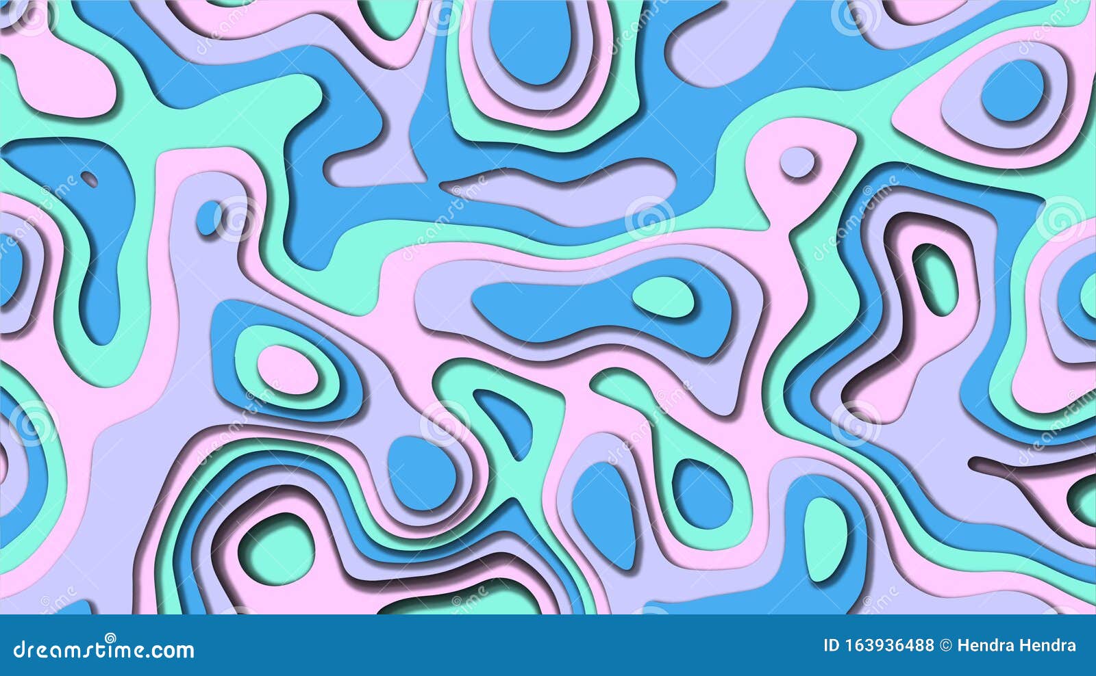 Papercut Theme Background with Bright Color Design Stock Vector ...