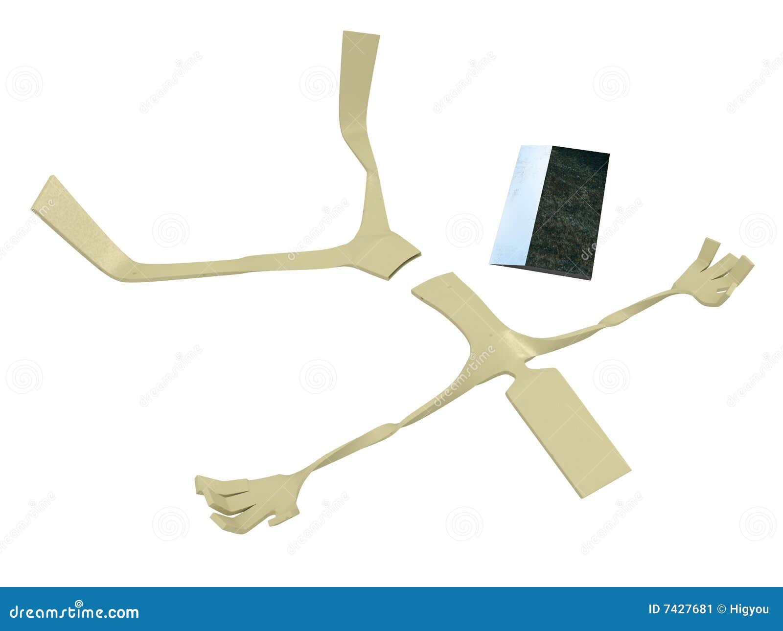 Paperman, Cut stock illustration. Illustration of figure - 7427681