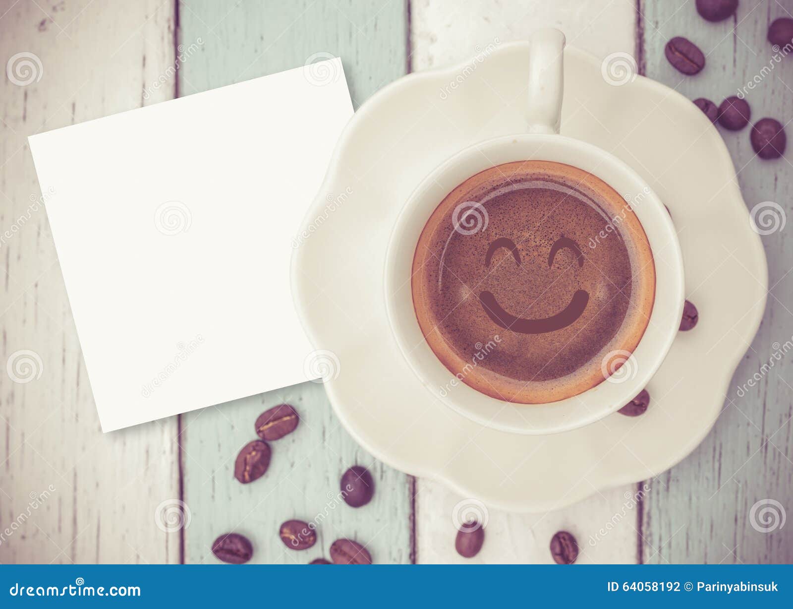 Papernote Mit Kaffeetasse Auf Tabelle Stockfoto - Bild von ausgedrückt ...