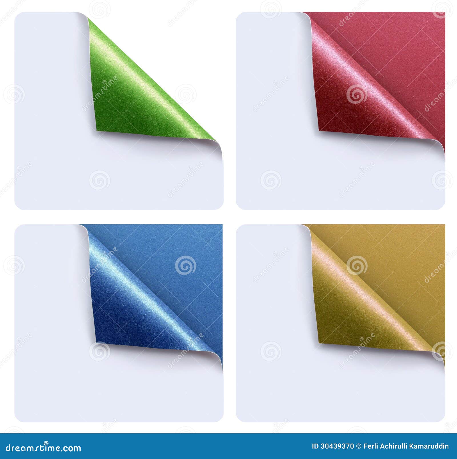 Set Bended Paper Sheet Stock Photos - Free & Royalty-Free Stock Photos ...
