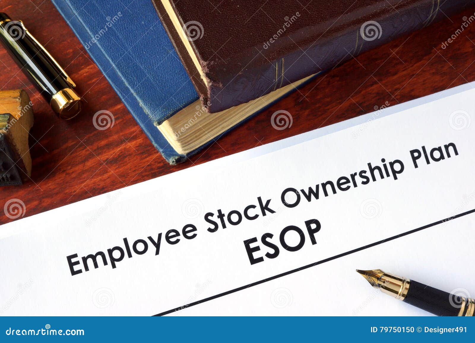 Papers with Employee Stock Ownership Plan (ESOP) Stock Photo - Image of ...