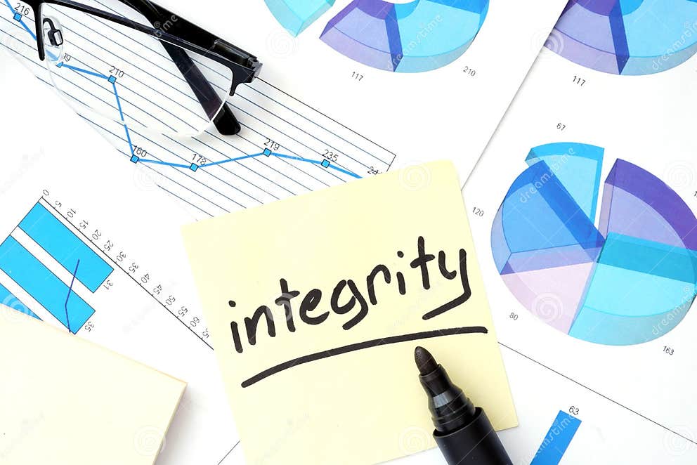 Papers with Graphs and Integrity Concept. Stock Photo - Image of idea ...