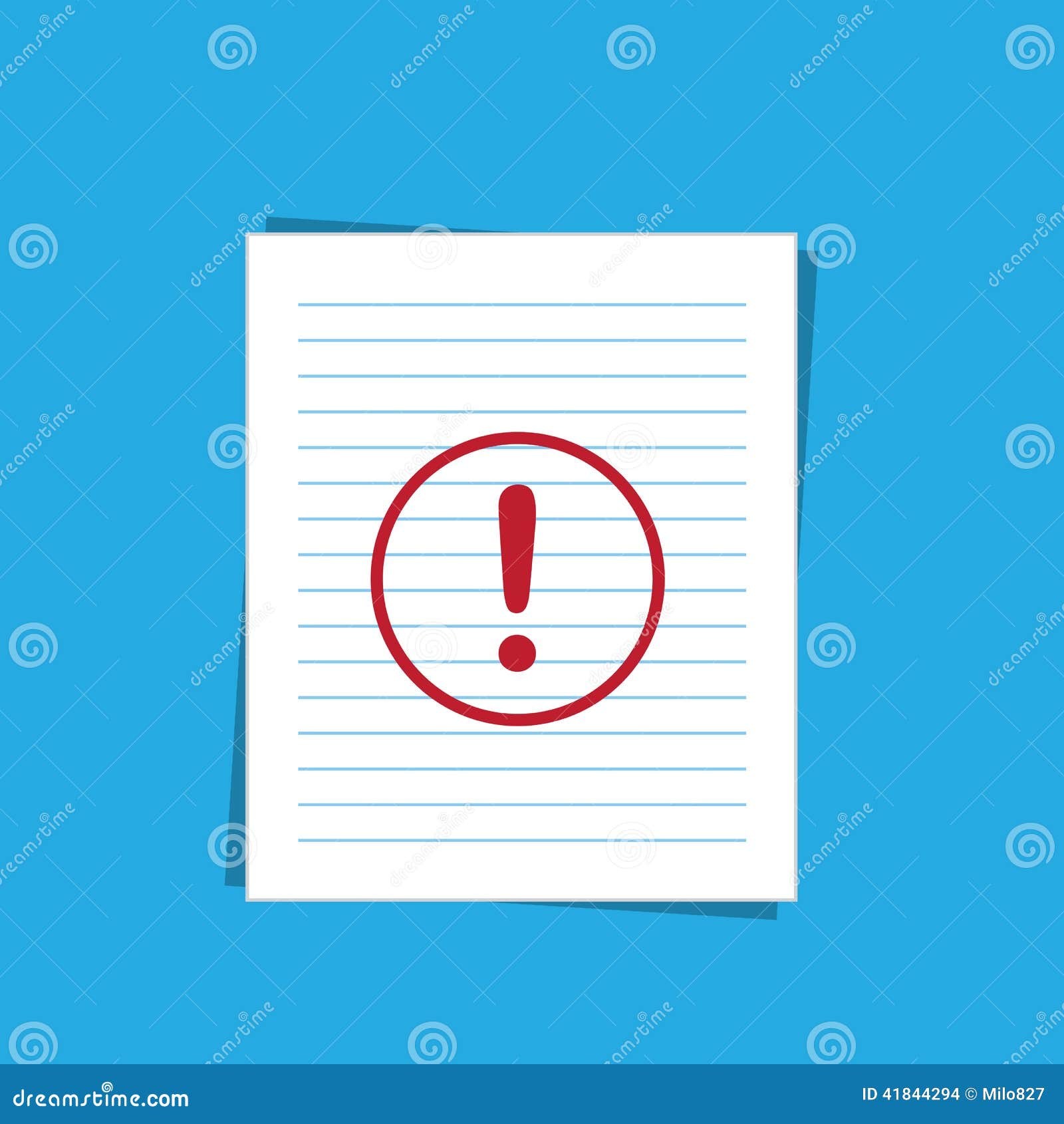 Papers Important stock vector. Illustration of blue, office - 41844294